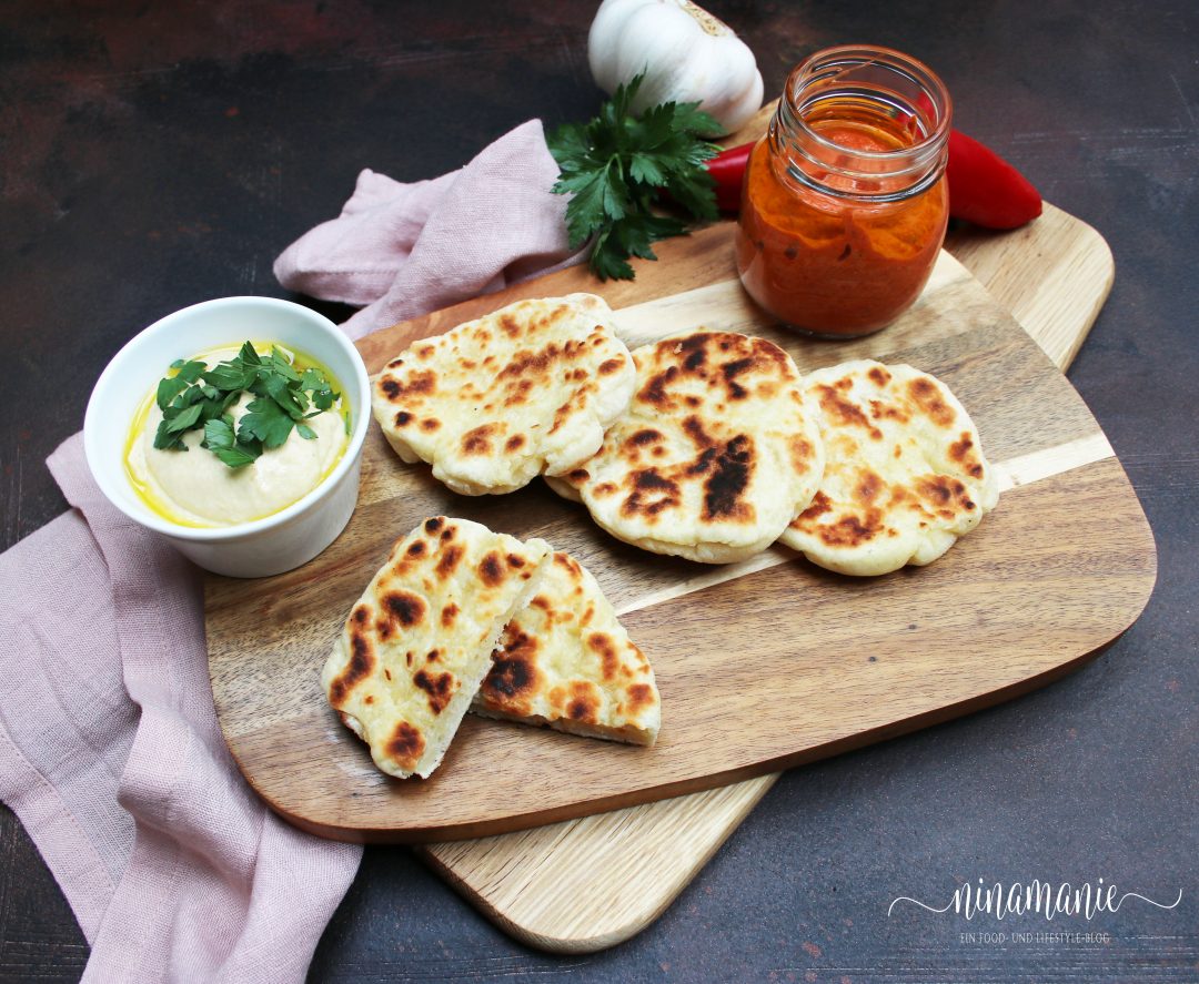 Muhammara, Hummus und Naan - orientalische Aromaküche - Ninamanie