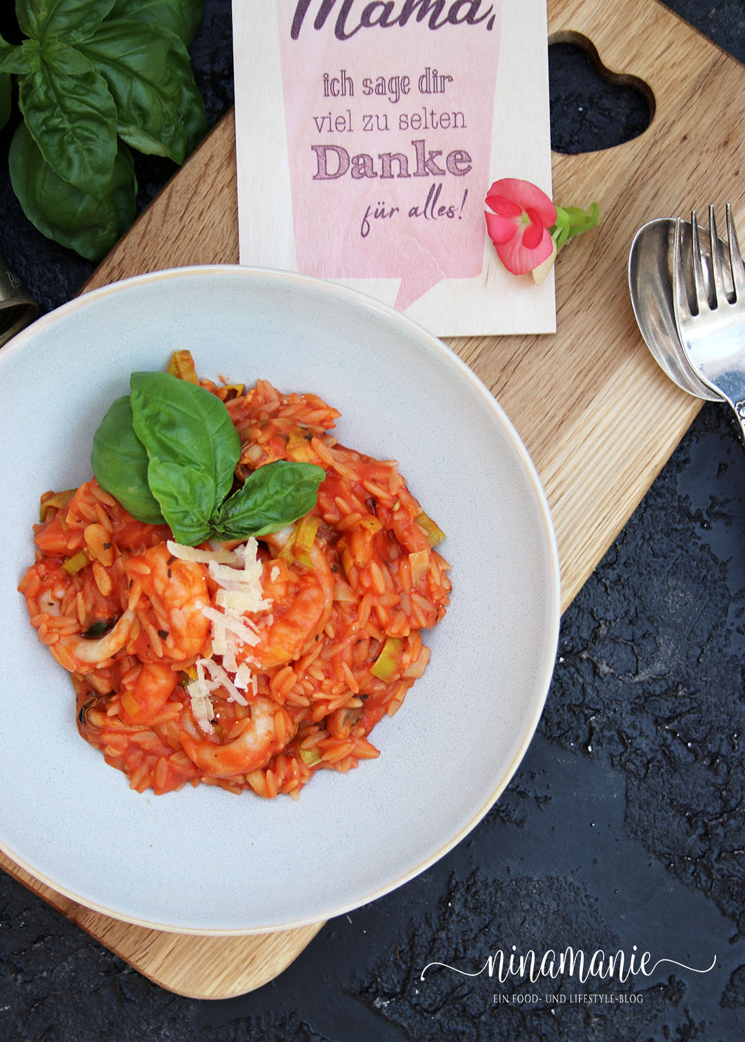 Risoni-Risotto mit Meeresfrüchten - Muttertags-Idee - Ninamanie