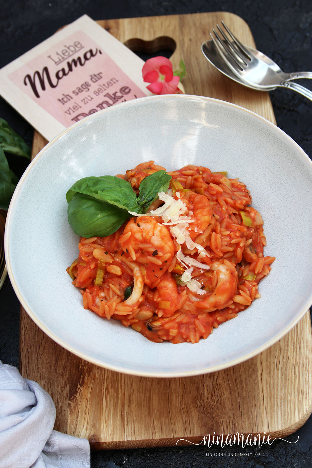 Risoni-Risotto mit Meeresfrüchten - Muttertags-Idee - Ninamanie