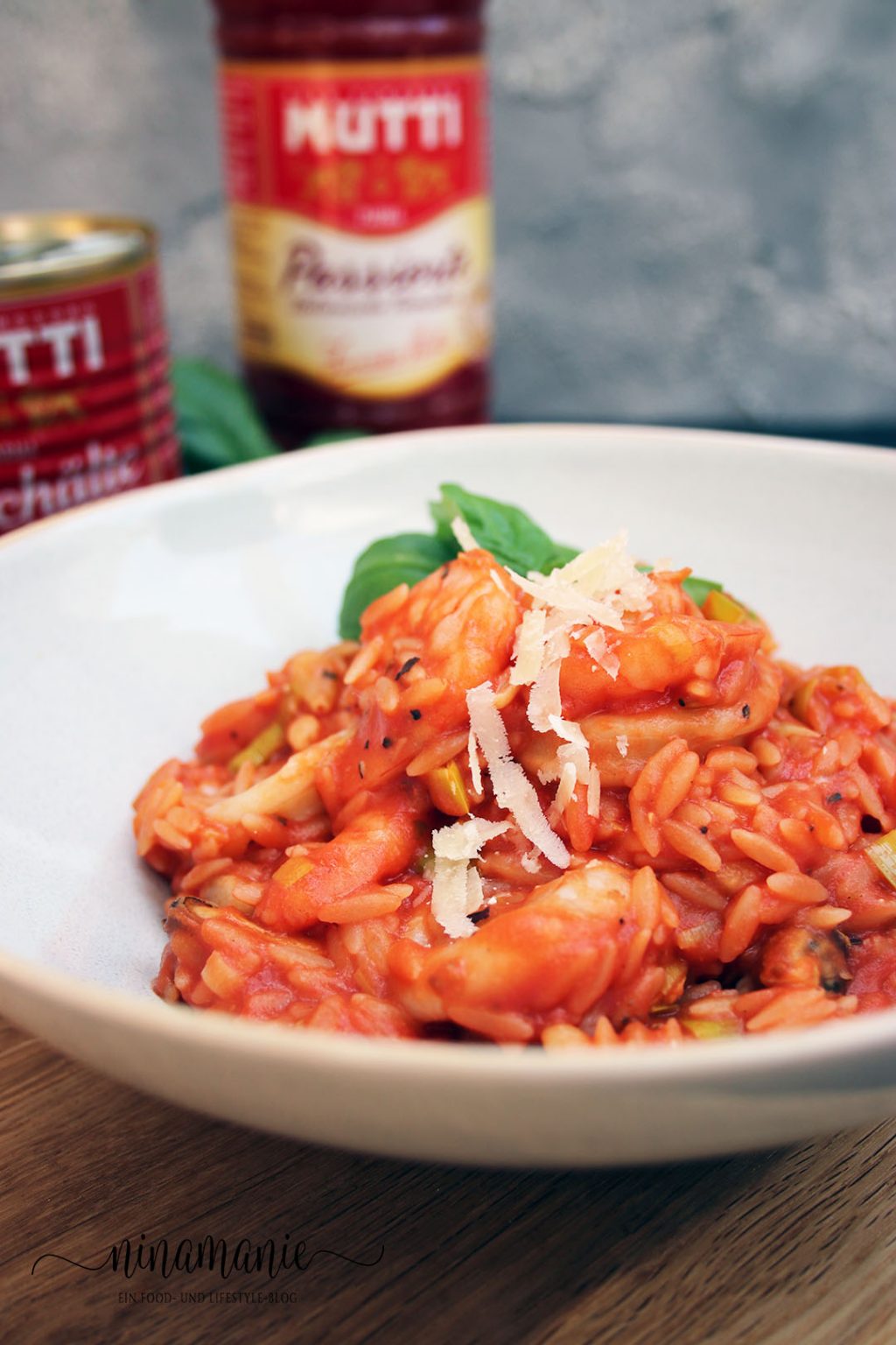 Risoni-Risotto mit Meeresfrüchten - Muttertags-Idee - Ninamanie